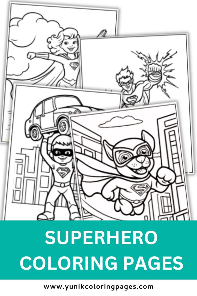 5 Free Superhero Coloring Pages for Kids – Action-Packed Printables ...